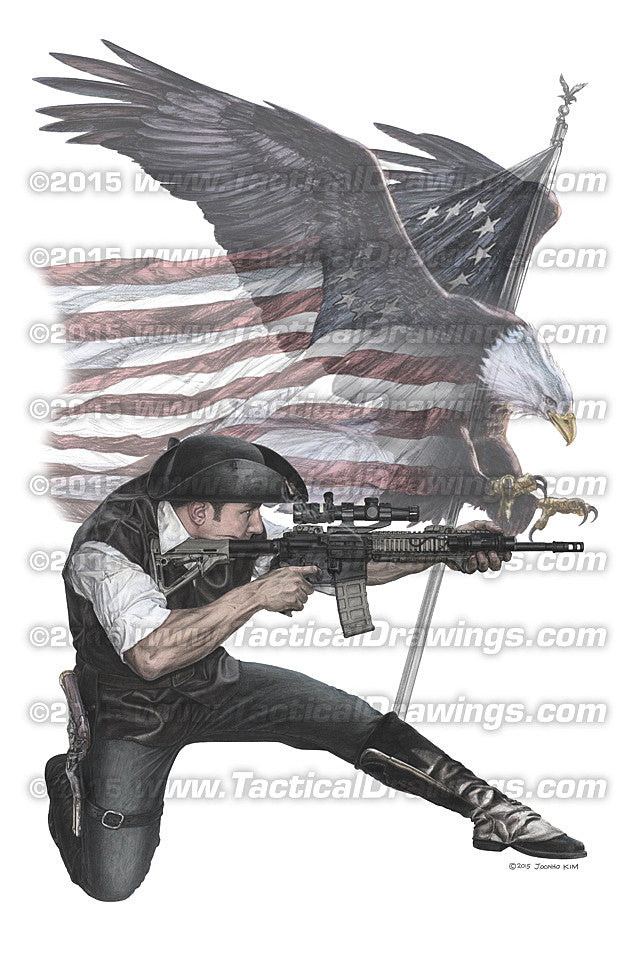 Second Amendment Minuteman Tattoo